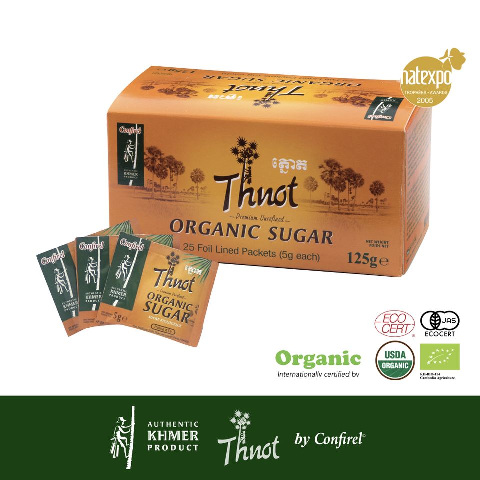 Organic Thnot Sugar Box 25 Sachet Of 5g - VTENH
