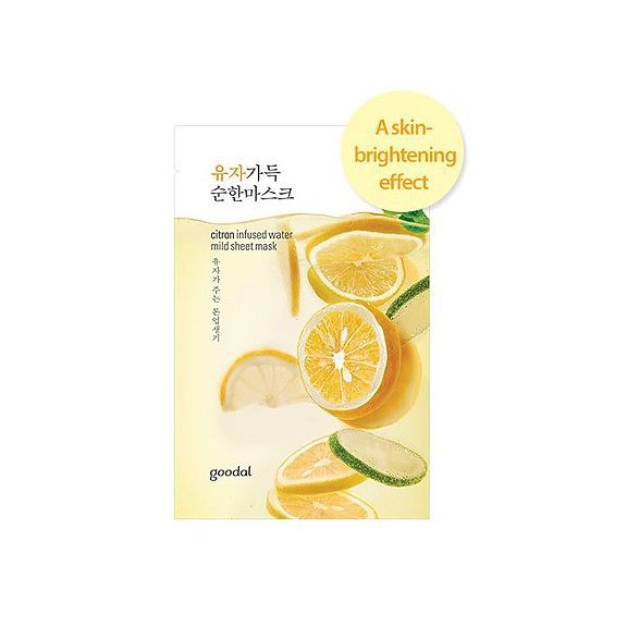 GOODAL Citron Infused Water Mild Sheet Mask - 10 Sheets - VTENH
