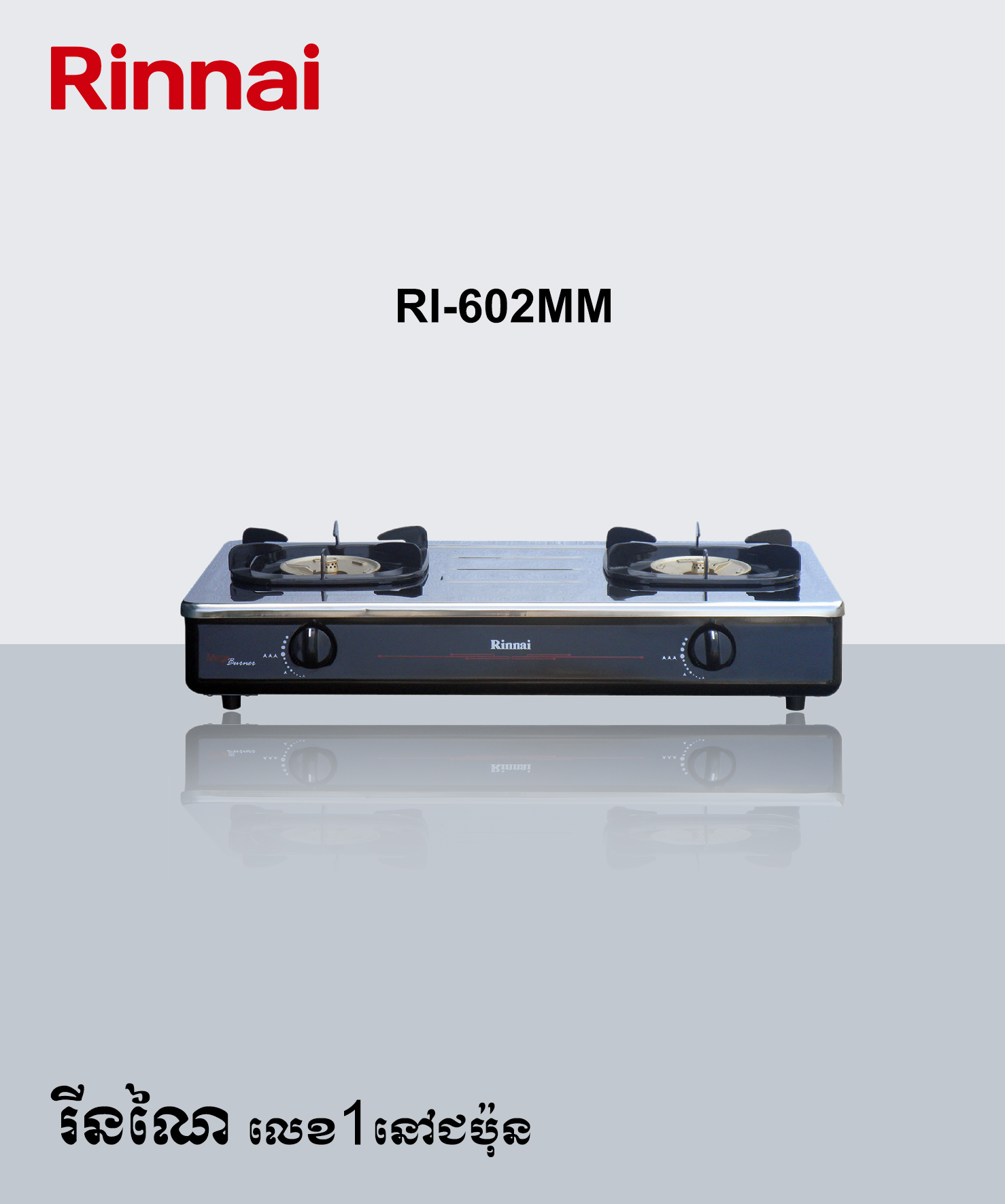 Rinnai 2 Burner Gas Cooker - VTENH