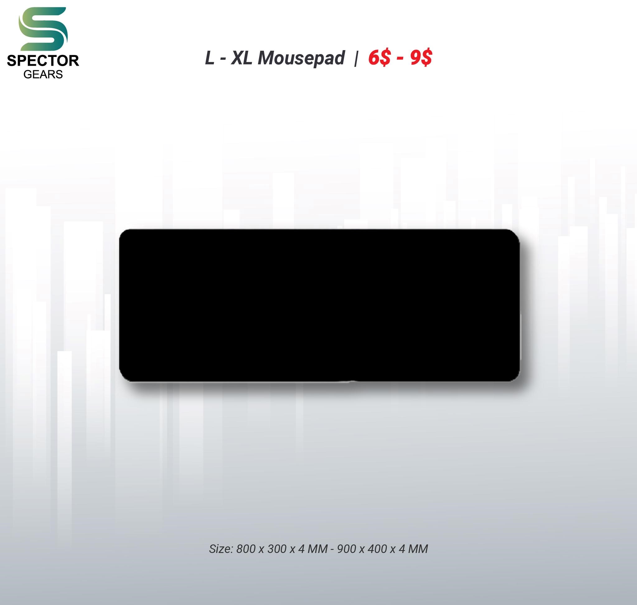 Plain Black Mousepad - VTENH