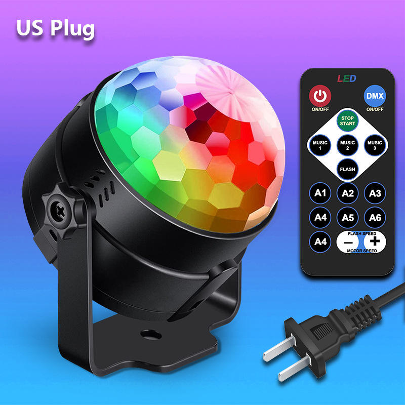 LED party light RGB party magic crystal ball light remote control DJ ...