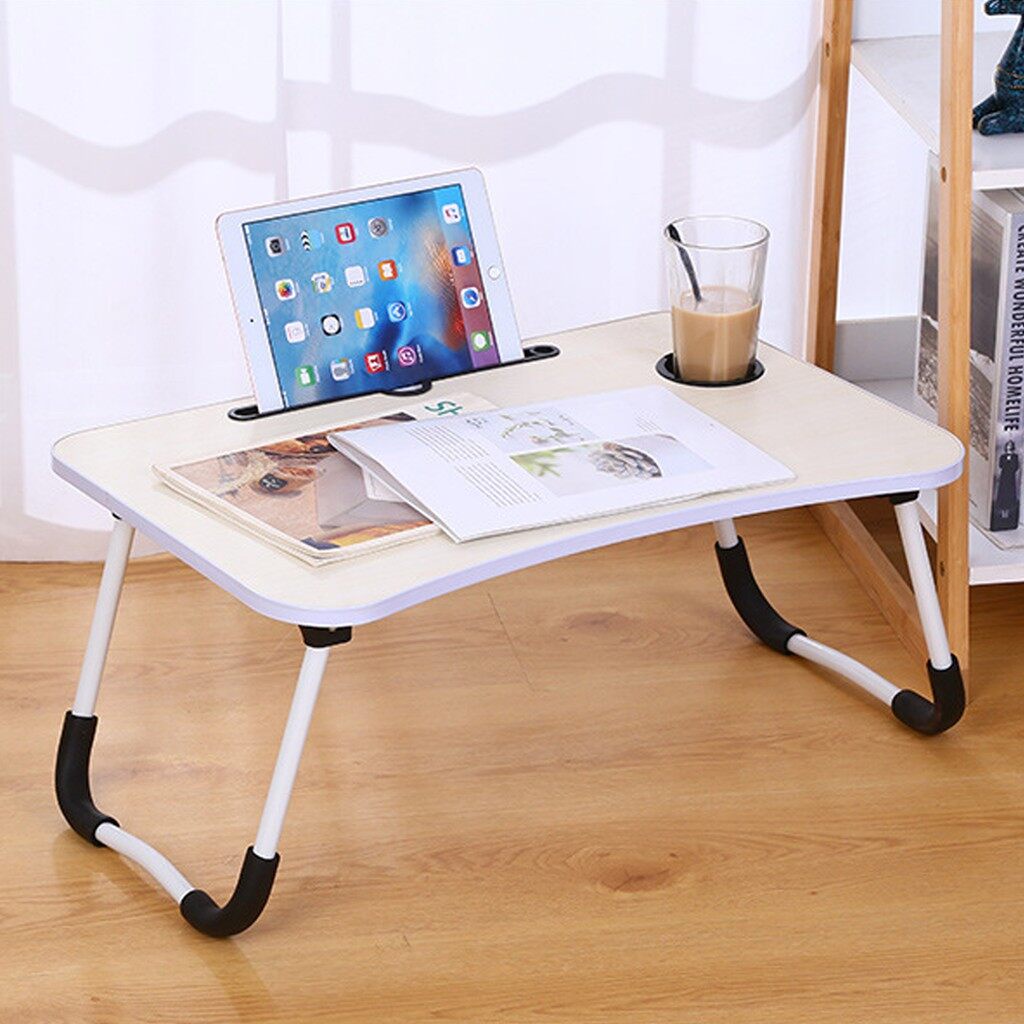 🇹🇭 Multipurpose Folding Table Writing Desk with Glass Compartment ...