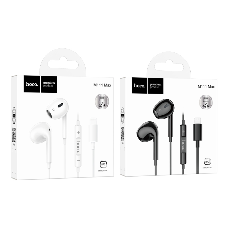 Wired Earphones Lightning Hoco M111 Max - VTENH - Shop Easy
