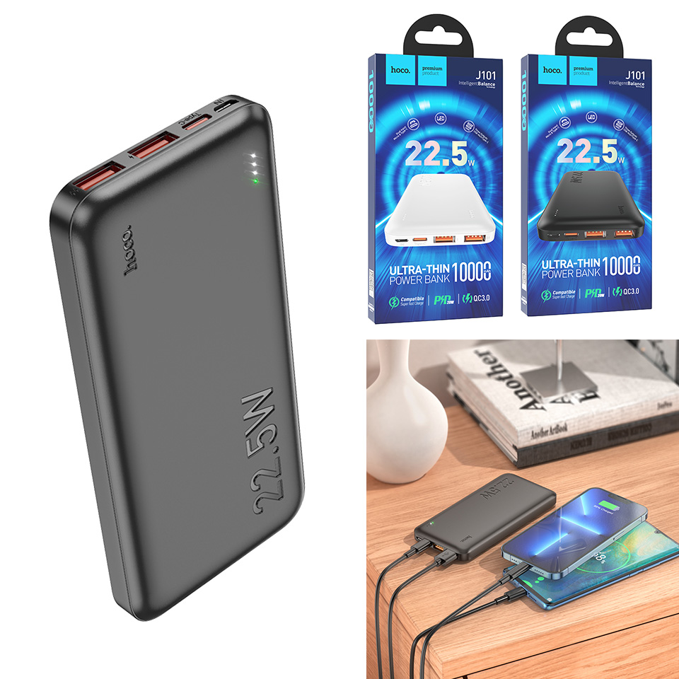 HOCO J101 Power Bank Astute 22.5W 10000mAh (BC8984) - VTENH - Shop Easy