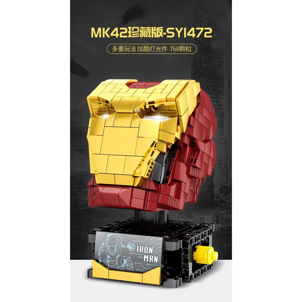 Lego Block Iron Man