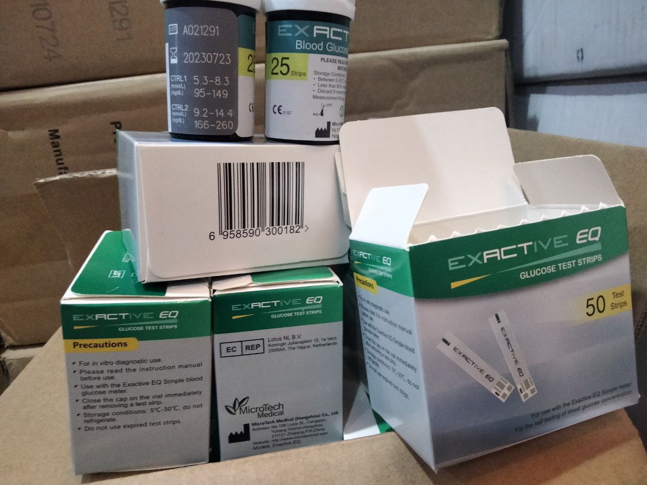 Exactive EQ Glucose Test Strips - VTENH