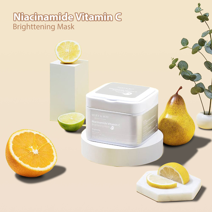 MARY&MAY Niacinamide Vitamin C Brightening Mask - VTENH MARY&MAY Niacinamide Vitamin C Brightening Mask - VTENH